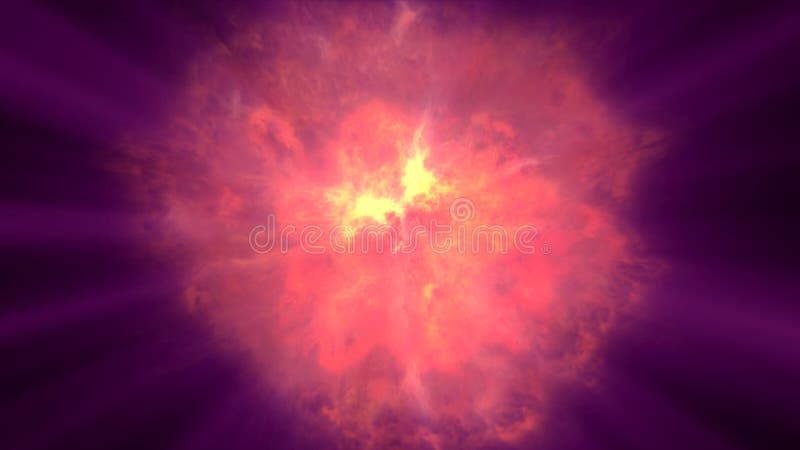 Fire Flame Ball Explosion in Space, Illustration Stock Illustration ...