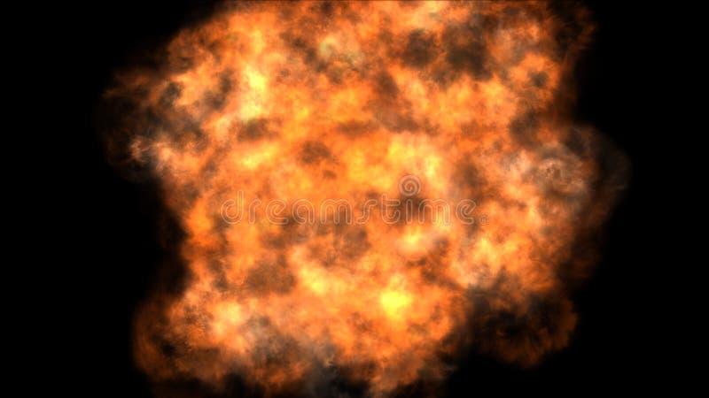 Fire Flame Ball Explosion in Space, Illustration Stock Illustration ...