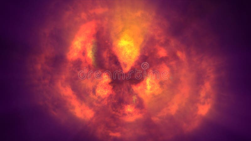 Fire Flame Ball Explosion in Space, Illustration Stock Illustration ...