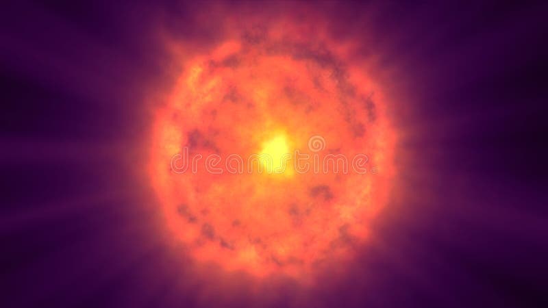 Fire Flame Ball Explosion in Space, Illustration Stock Illustration ...