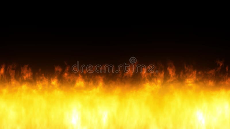 Burning Fire Line Frame on Black Background Stock Footage - Video of ...