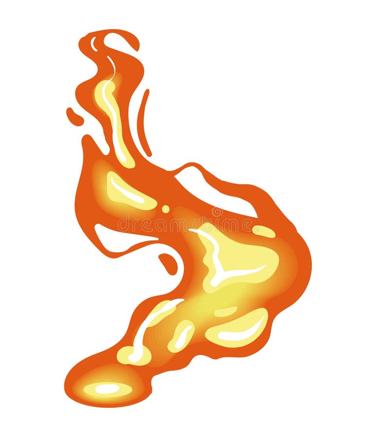 Fire flame blaze stock vector. Illustration of spark - 257210235