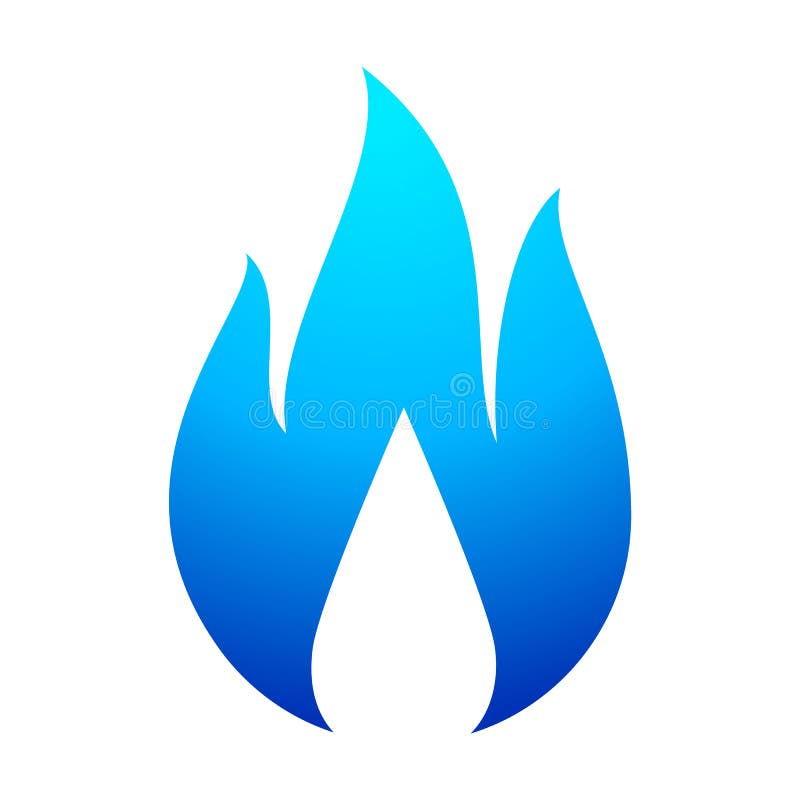 Fire flame blue icon stock vector. Illustration of explosion - 110059846