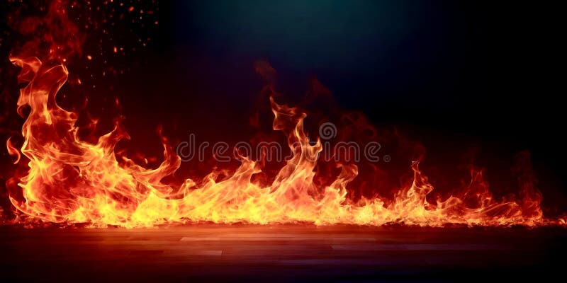 Fire Flame Burning Background Stock Illustration - Illustration of burn ...