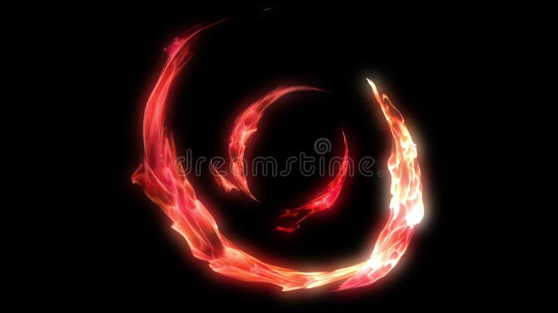 Fire Flame Circle Effect Animation Stock Video - Video of campfire ...