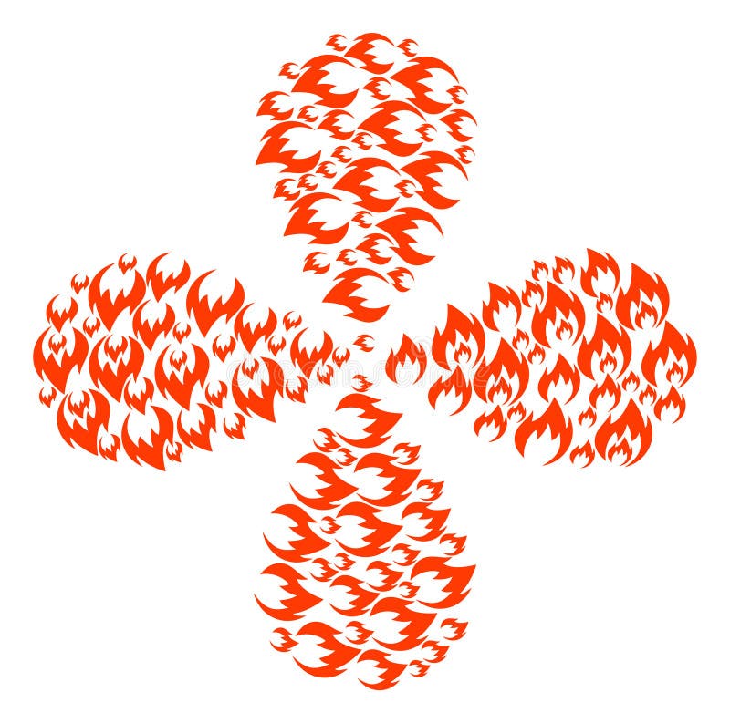 Fire Flame Curl Spin stock illustration. Illustration of organized ...