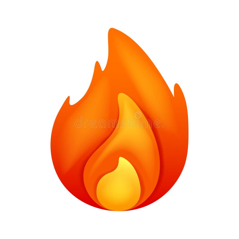 3d fire flame stock vector. Illustration of simple, flaming - 289981711