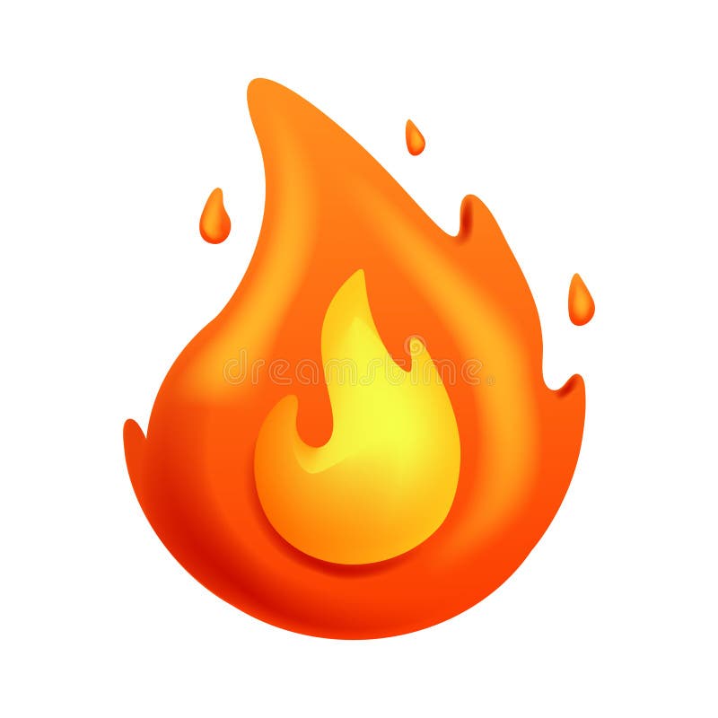 3d fire flame stock vector. Illustration of burn, magic - 296558601