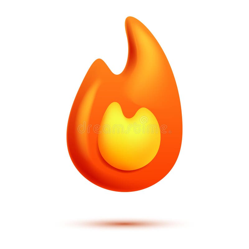 3d fire flame stock vector. Illustration of light, element - 299625575