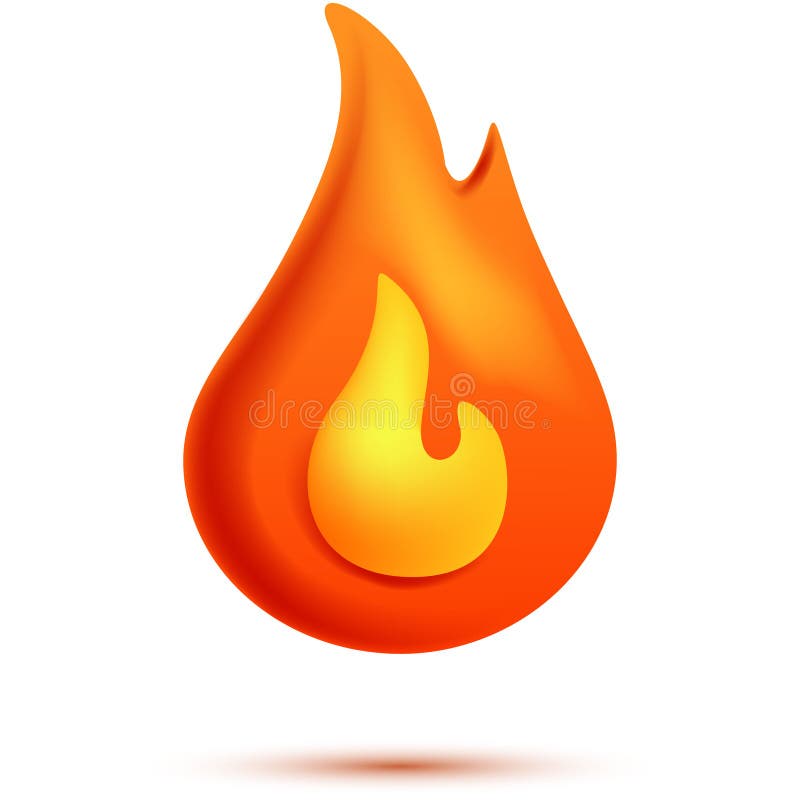 3d fire flame stock vector. Illustration of simple, explosion - 299625630