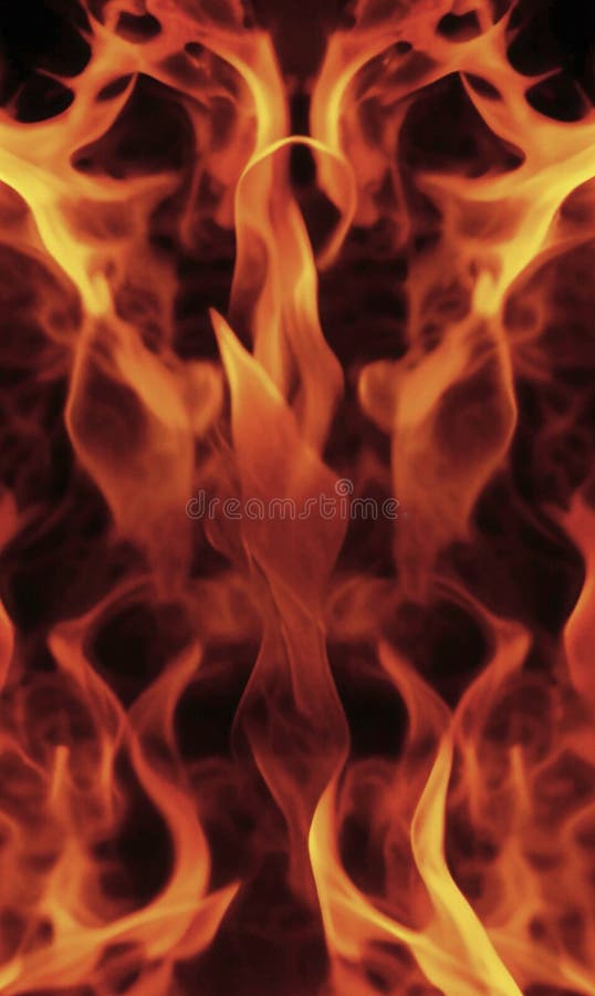 Fire and Flame Effect for Background Stock Illustration - Illustration ...