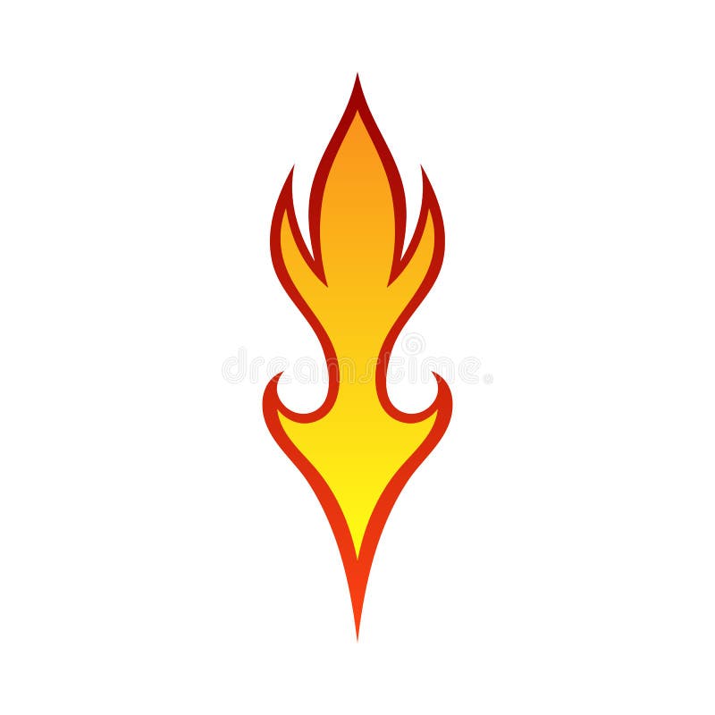 Fire Flame Element stock vector. Illustration of drawing - 211833201