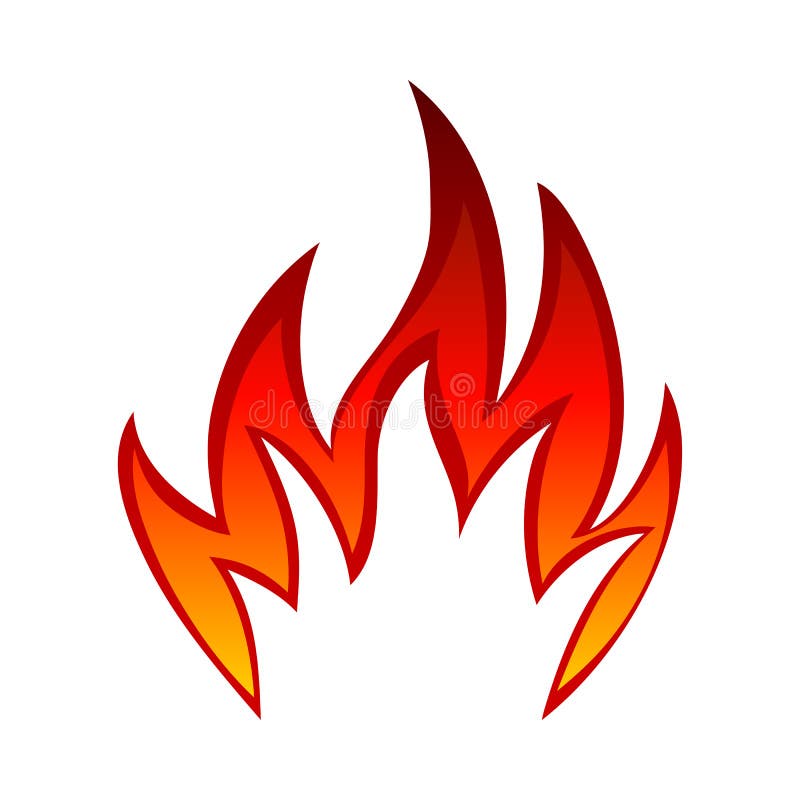 Fire Flame Element stock vector. Illustration of drawn - 211833369