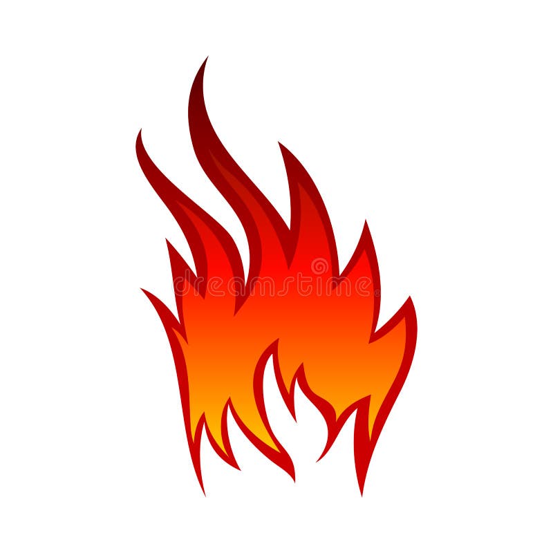 Fire Flame Element stock vector. Illustration of drawn - 211833372