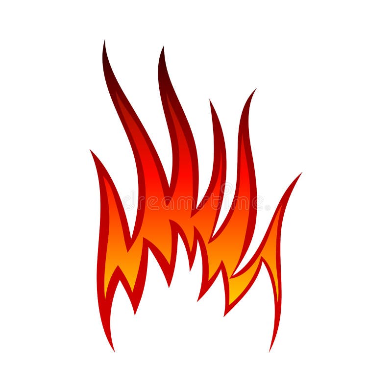 Fire Flame Element stock vector. Illustration of isolated - 211833399