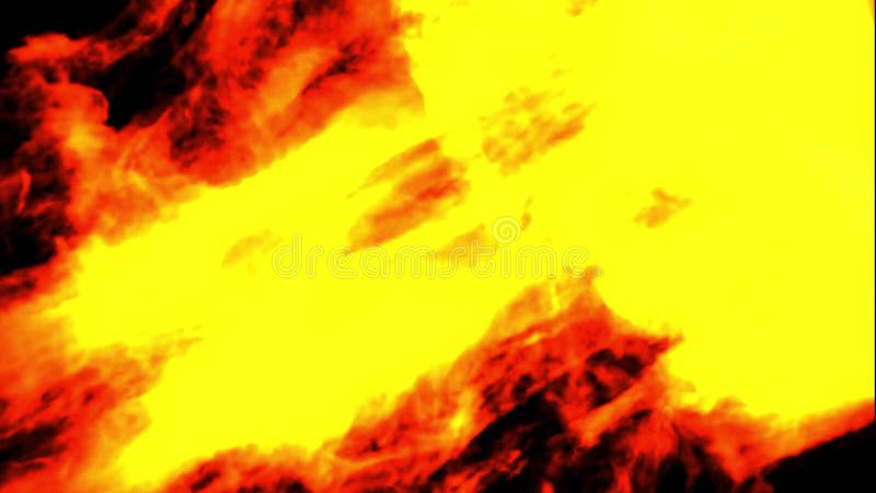Fire and Flame Explosion at Black Background. Alpha Matte. 3d Render ...