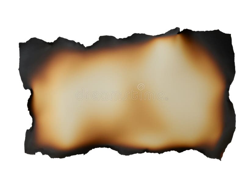 Fire Paper Isolated on White Background Stock Illustration ...