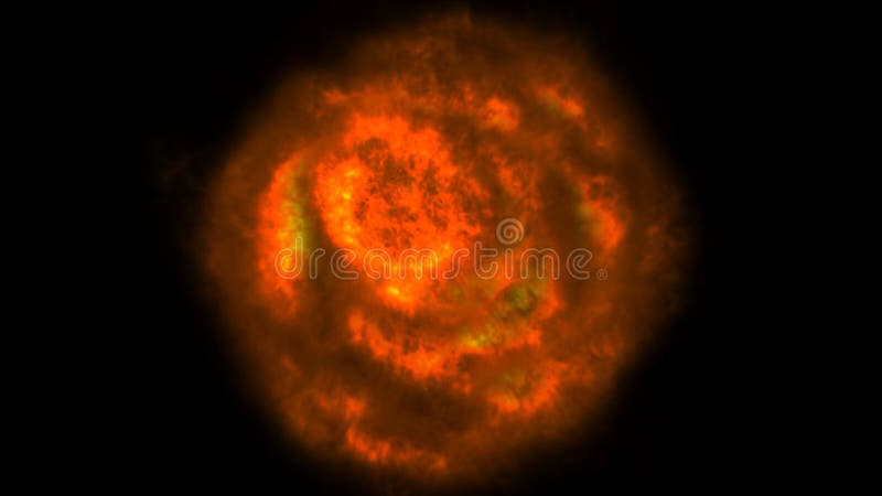 Fire Flame Explosion in Space Stock Illustration - Illustration of ...