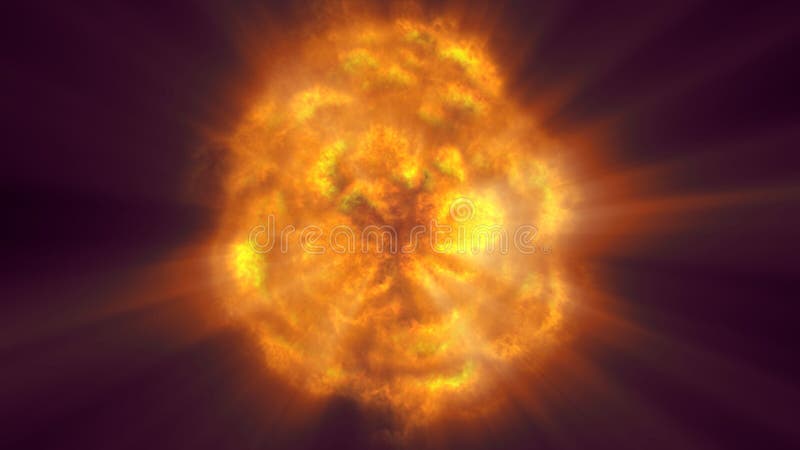 Fire Flame Explosion in Space Stock Illustration - Illustration of ...