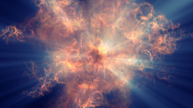 Fire Flame Explosion in Space Stock Illustration - Illustration of ball ...