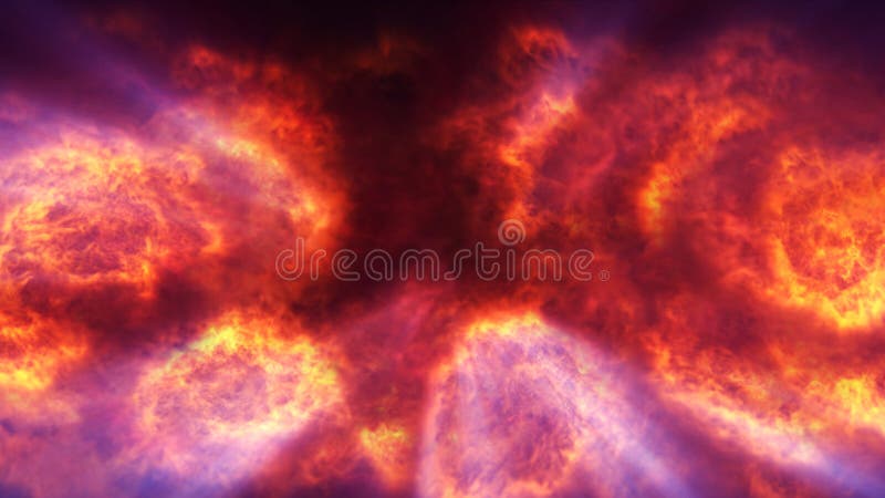 Fire Flame Explosion in Space Stock Illustration - Illustration of ...