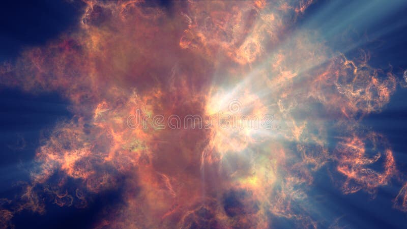Fire Flame Explosion in Space Stock Illustration - Illustration of ...