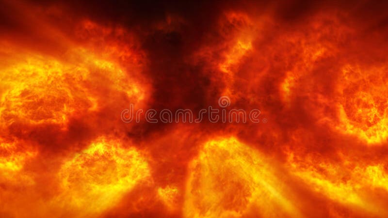 Fire Flame Explosion in Space Stock Illustration - Illustration of ...