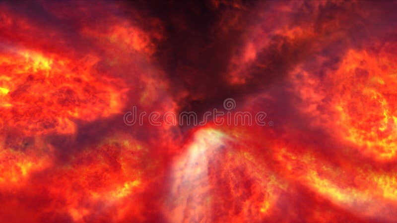 Fire Flame Explosion in Space Stock Illustration - Illustration of ...