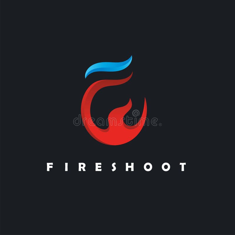 Fire Flame F Letter Concept Design Template Stock Vector - Illustration ...