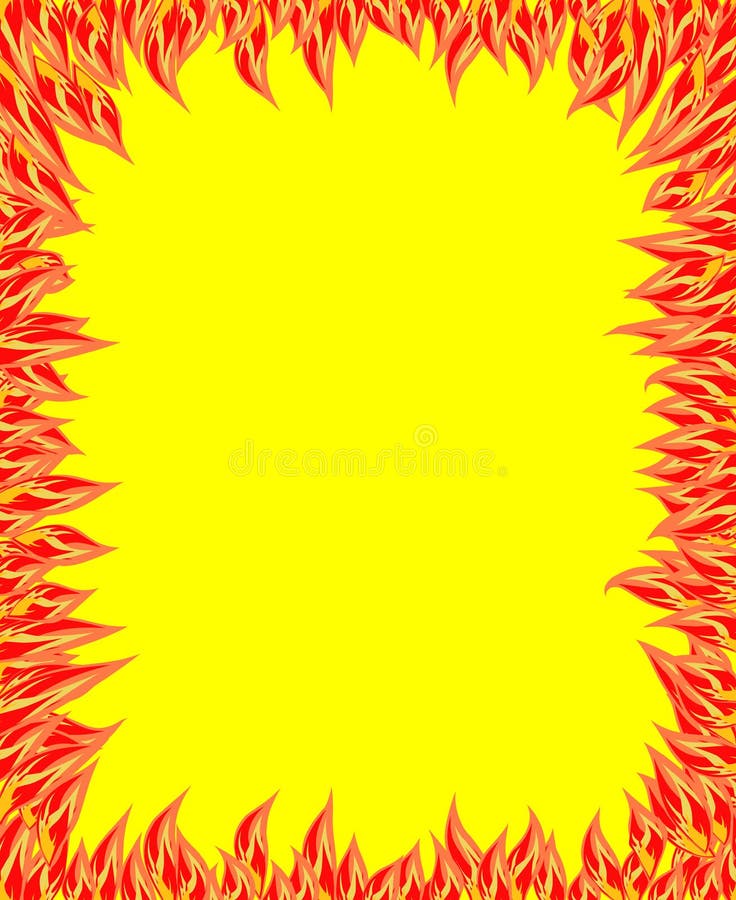 Fire flame, fire pattern stock vector. Illustration of burning - 50206420