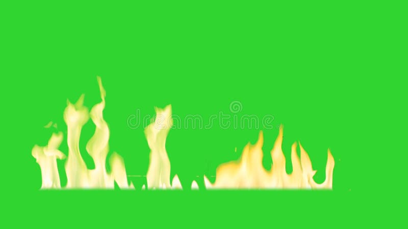 Fire Flame on Green Screen VFX Stock Footage - Video of bonfire ...