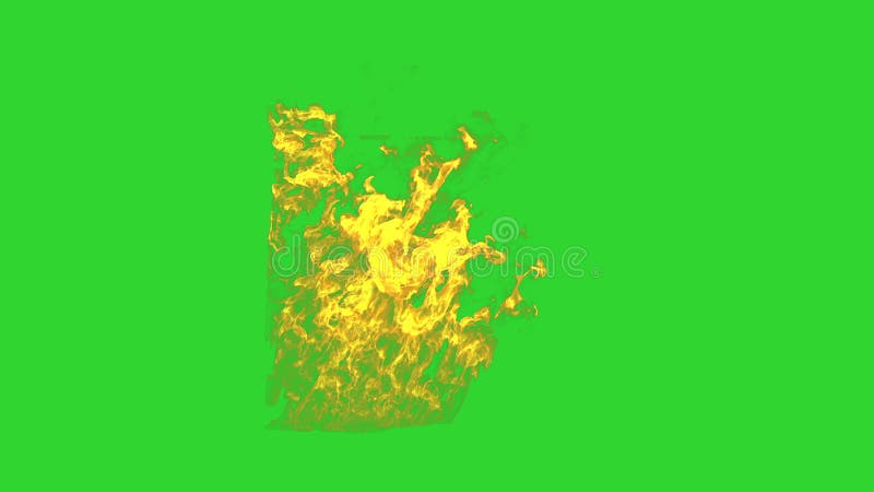 Fire Flame on Green Screen VFX 00 Stock Footage - Video of abstract ...