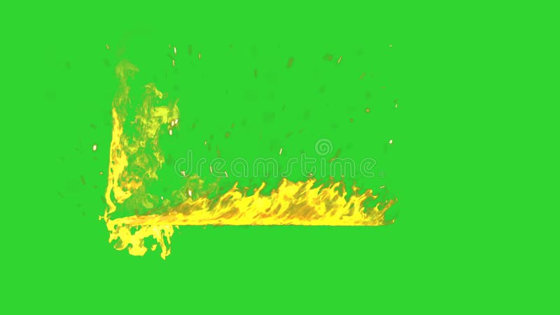 Fire Flame on Green Screen VFX Stock Footage - Video of fireplace ...