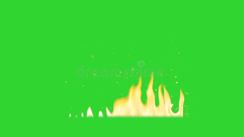 Fire Flame on Green Screen VFX Stock Video - Video of flame, campfire ...