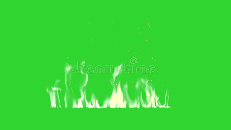 Fire Flame on Green Screen VFX Stock Video - Video of heat, fireplace ...