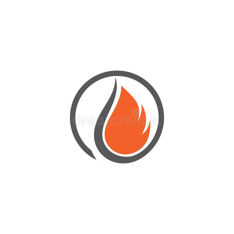 Fire Flame Hot Logo and Symbol Stock Illustration - Illustration of ...