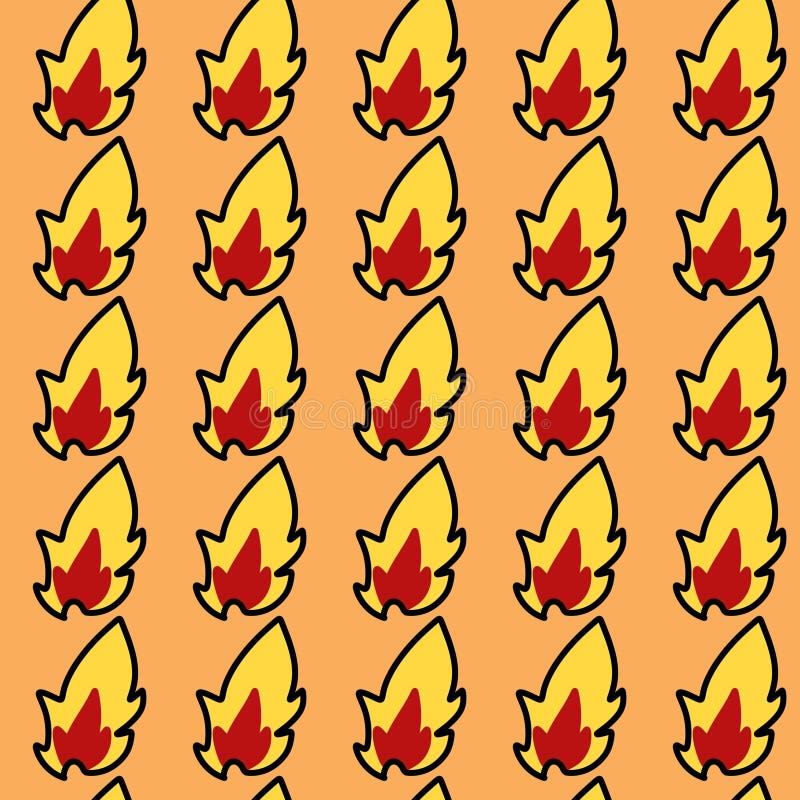 Fire Flame Icon Illustration Graphic Design Stock Illustration ...