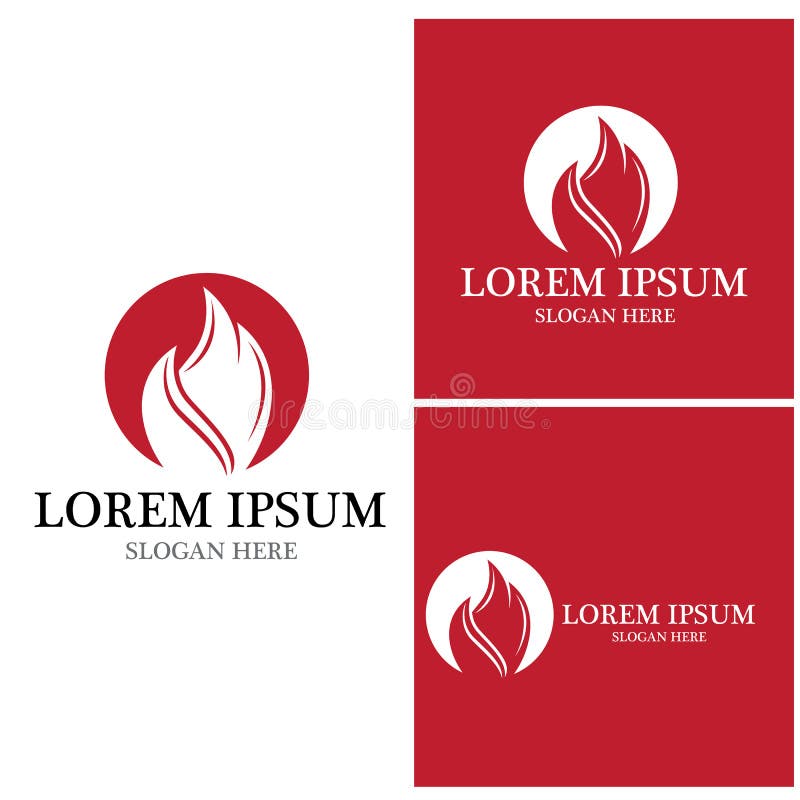 Fire Flame Icon and Symbol Vector Illustration Stock Illustration ...