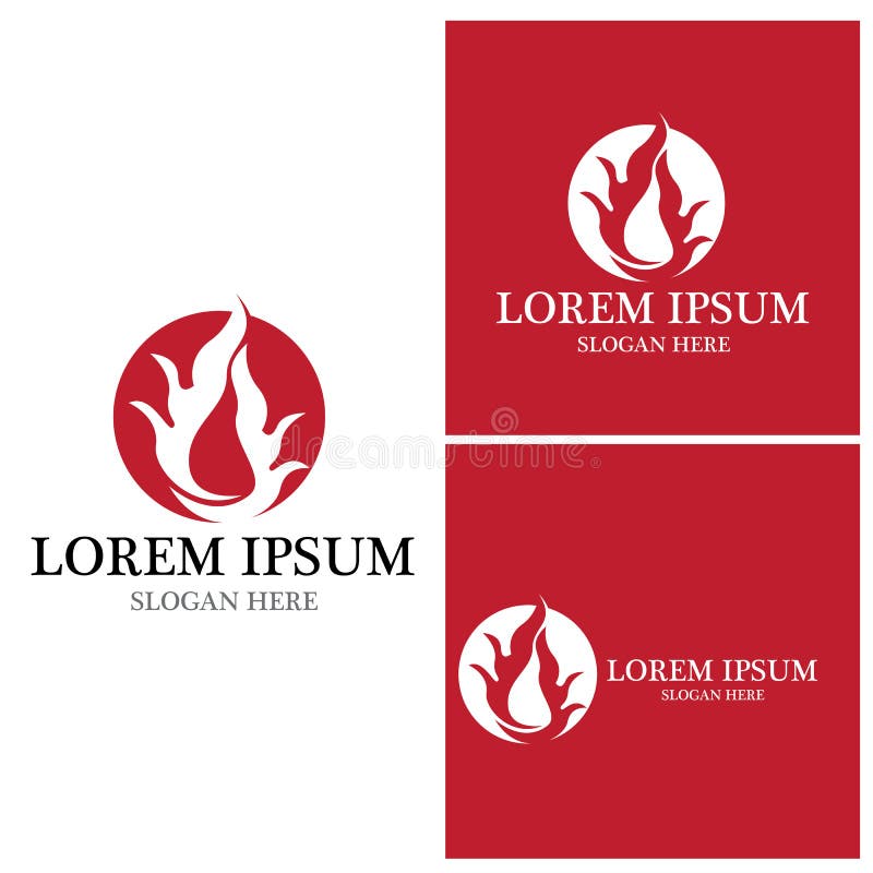 Fire Flame Icon and Symbol Vector Illustration Stock Illustration ...