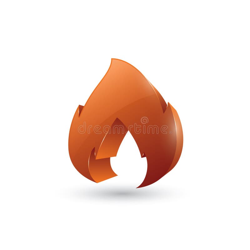 Fire Flame Icon. Vector Illustration Decorative Background Design Stock ...