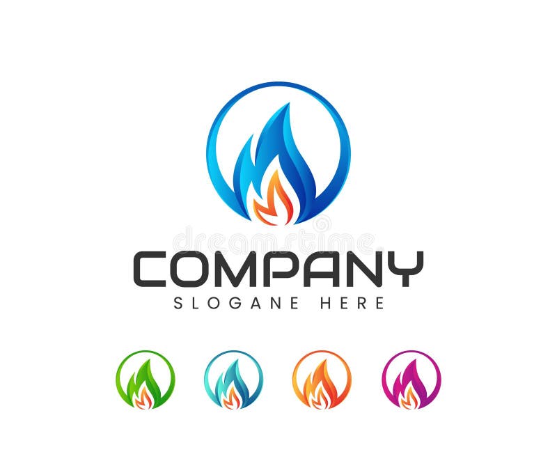 Fire Flame Logo. Creative Flame Fire Logo Design Vector Illustration ...