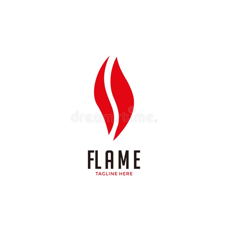 Fire Flame Logo Design Inspiration Stock Vector - Illustration of ...