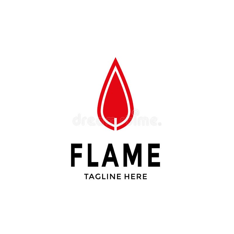Fire Flame Logo Design Inspiration Stock Vector - Illustration of fire ...