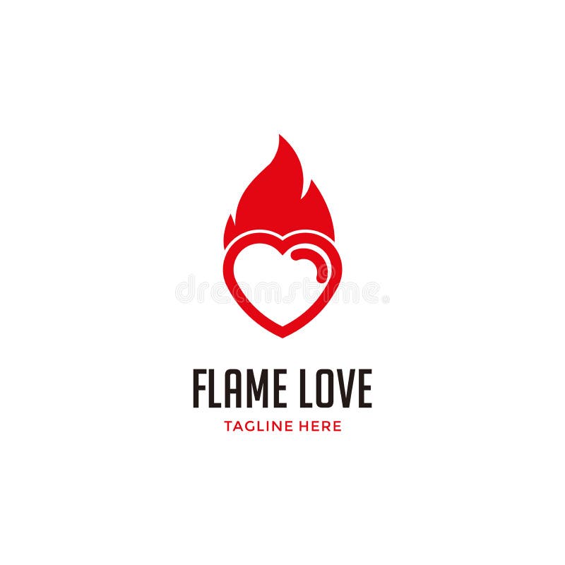 Fire Flame Logo Design Inspiration Stock Illustration - Illustration of ...