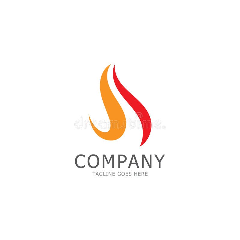 Fire Flame Logo Design Vector Icon Image Stock Vector - Illustration of ...