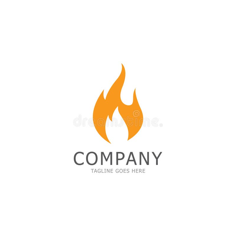 Fire Flame Logo Design Vector Icon Image Stock Vector - Illustration of ...