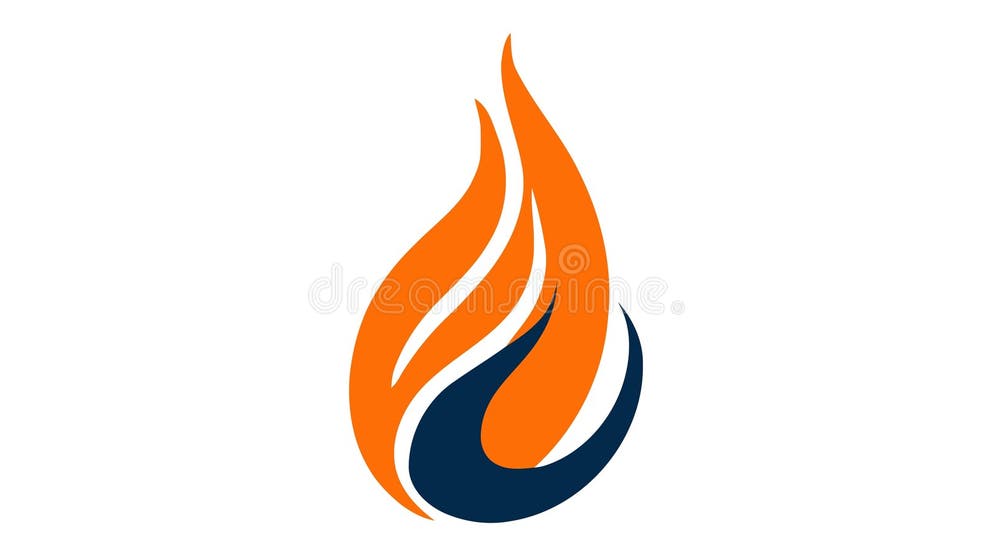 Fire Flame Logo Design Vector Template Droplet Shape. Red Drop Logotype ...