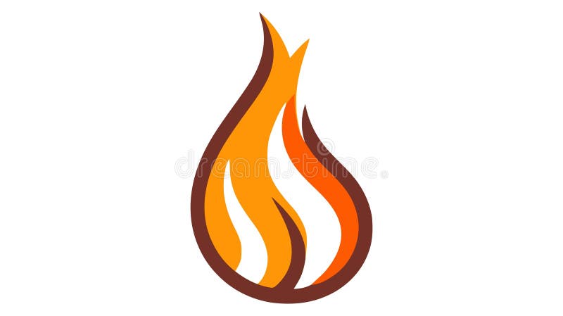 Fire Flame Logo Design Vector Template Droplet Shape. Red Drop Logotype ...
