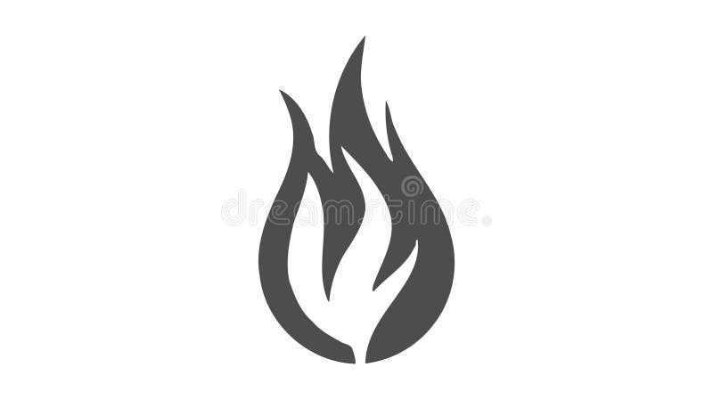 Fire Flame Logo Design Vector Template Droplet Shape. Red Drop Logotype ...