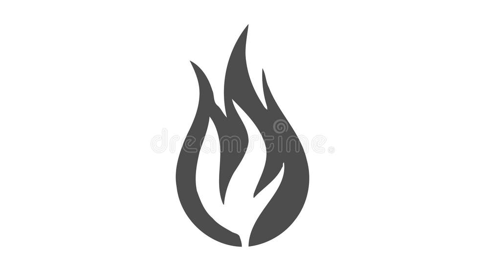 Fire Flame Logo Design Vector Template Droplet Shape. Red Drop Logotype ...